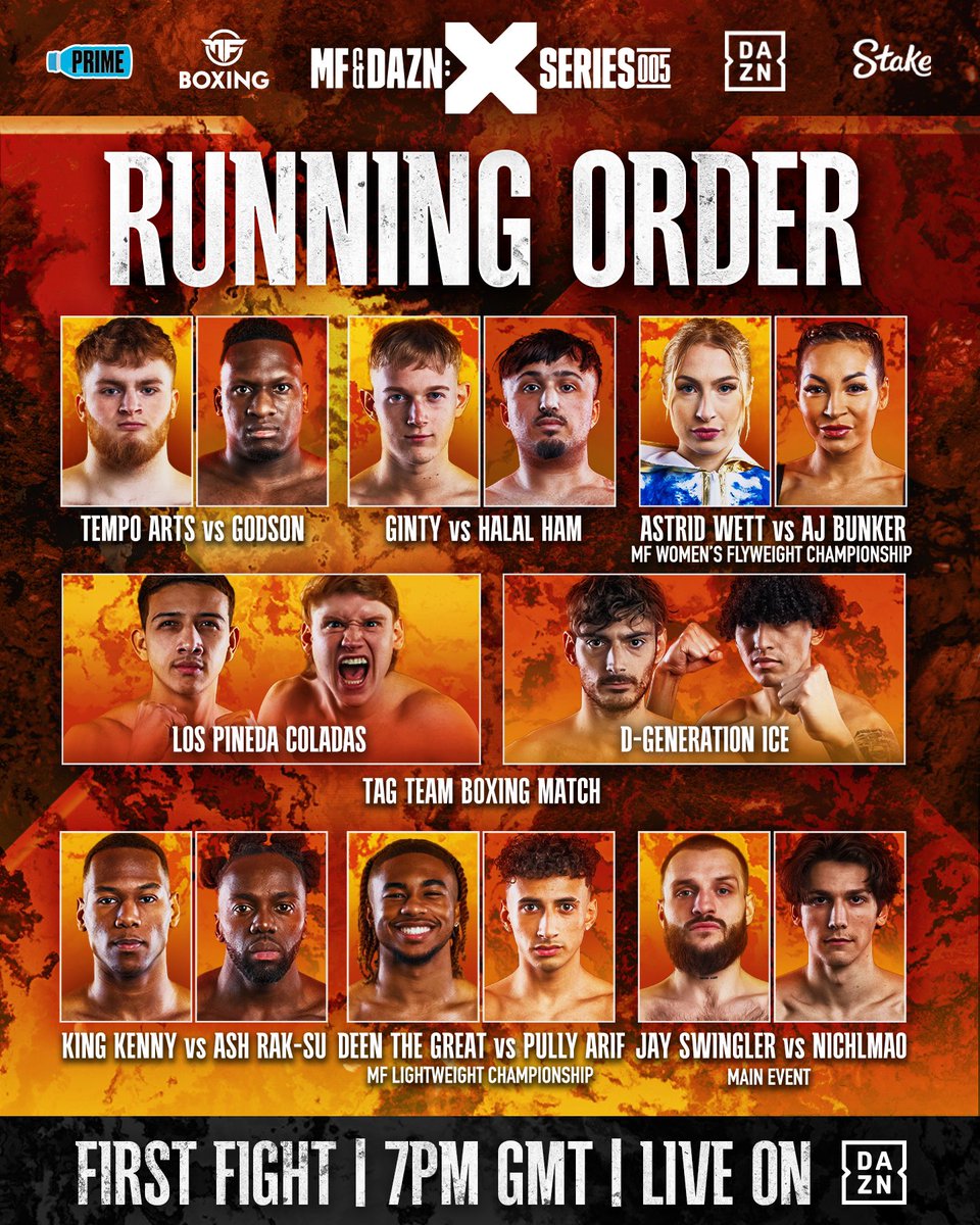 Tommy Black on Twitter: "RT @MisfitsBoxing: 🍿 Tonight’s running order… #SwinglerLmao | TONIGHT ...