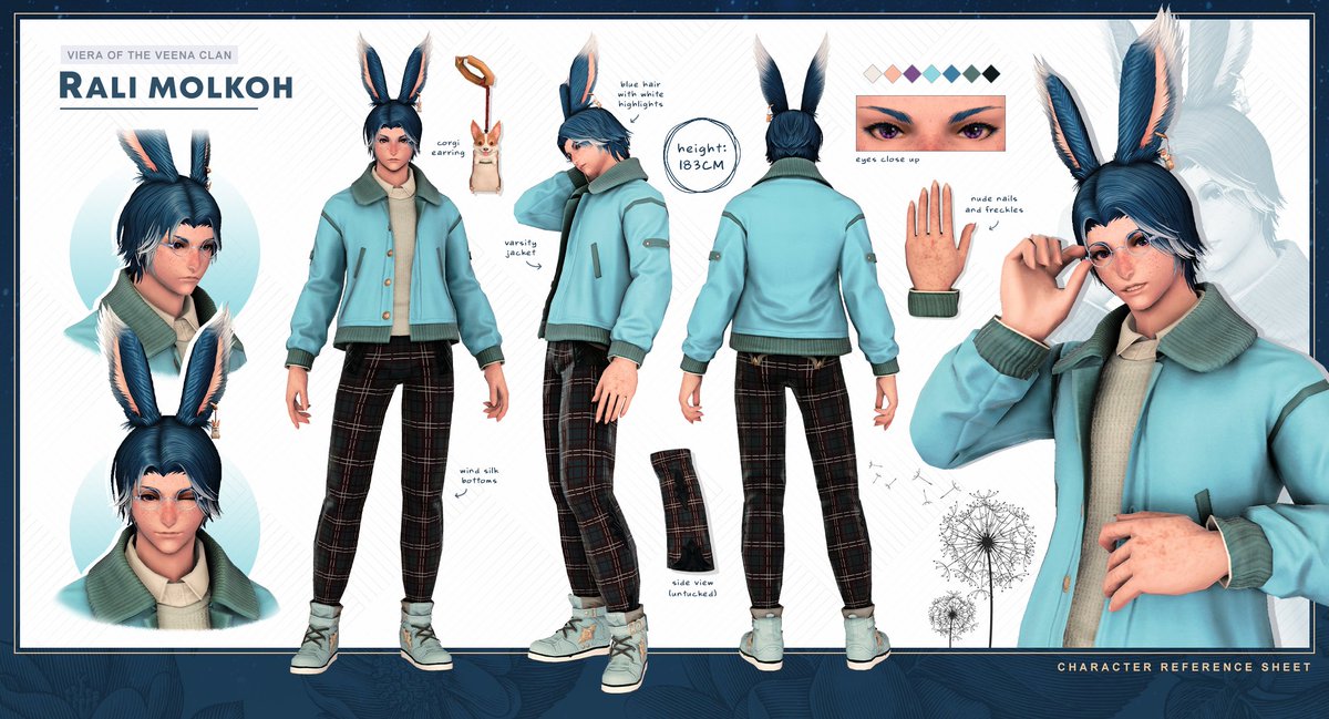 peri-peri 🐣 comms open (march) on Twitter: "recent ffxiv character reference sheet commissions ...