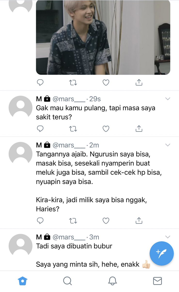 nai; MAHAR END. on Twitter: "Mars yang sebenernya punya priv acc full tentang Haries:"