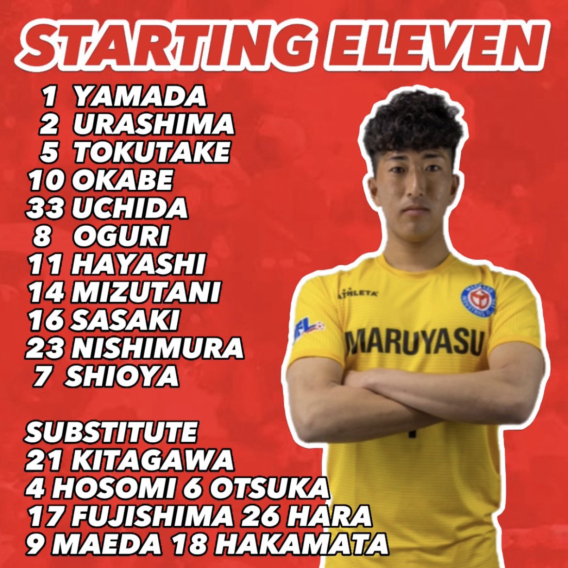 FCマルヤス岡崎official on Twitter: "【第25回JFL第1節vs.#FCティアモ枚方】 🔥STARTING ELEVEN🔥 3月12日(日)13:00キックオフ vs ...