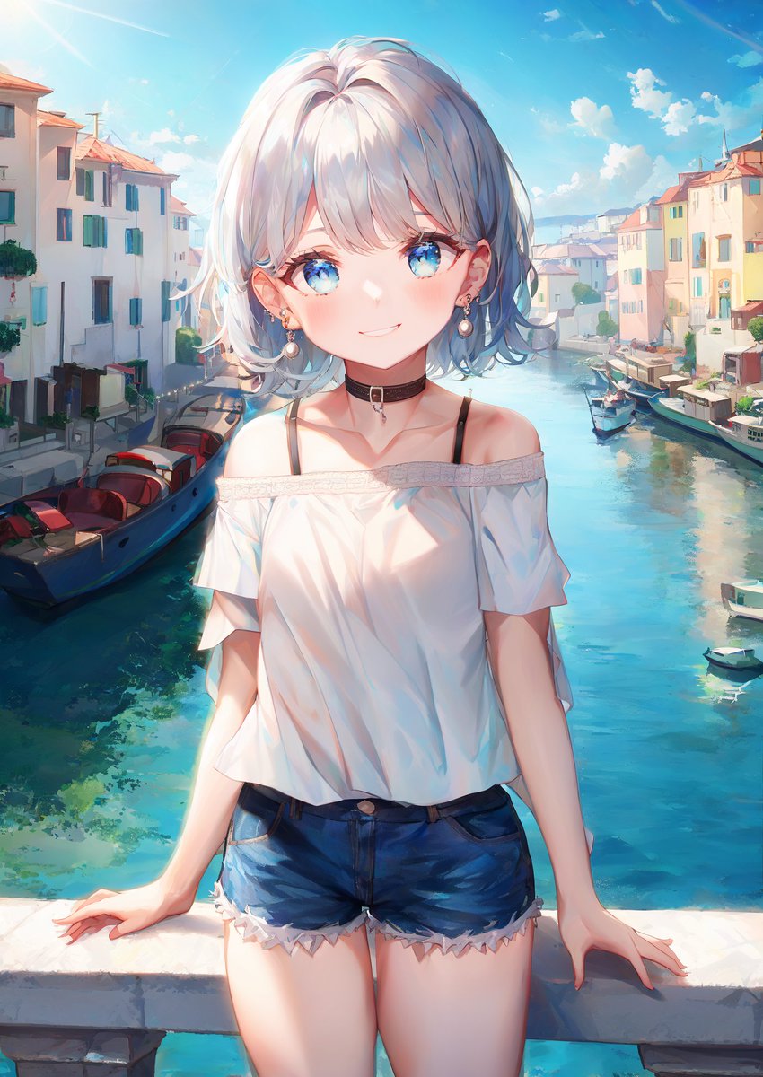 Vすき焼き@AIart（AIイラスト） on Twitter: "『美しい港町』 おはようございます！ #AIart #Aikimi_dC3 chichi-pui 「AIイラスト専用の投稿 ...