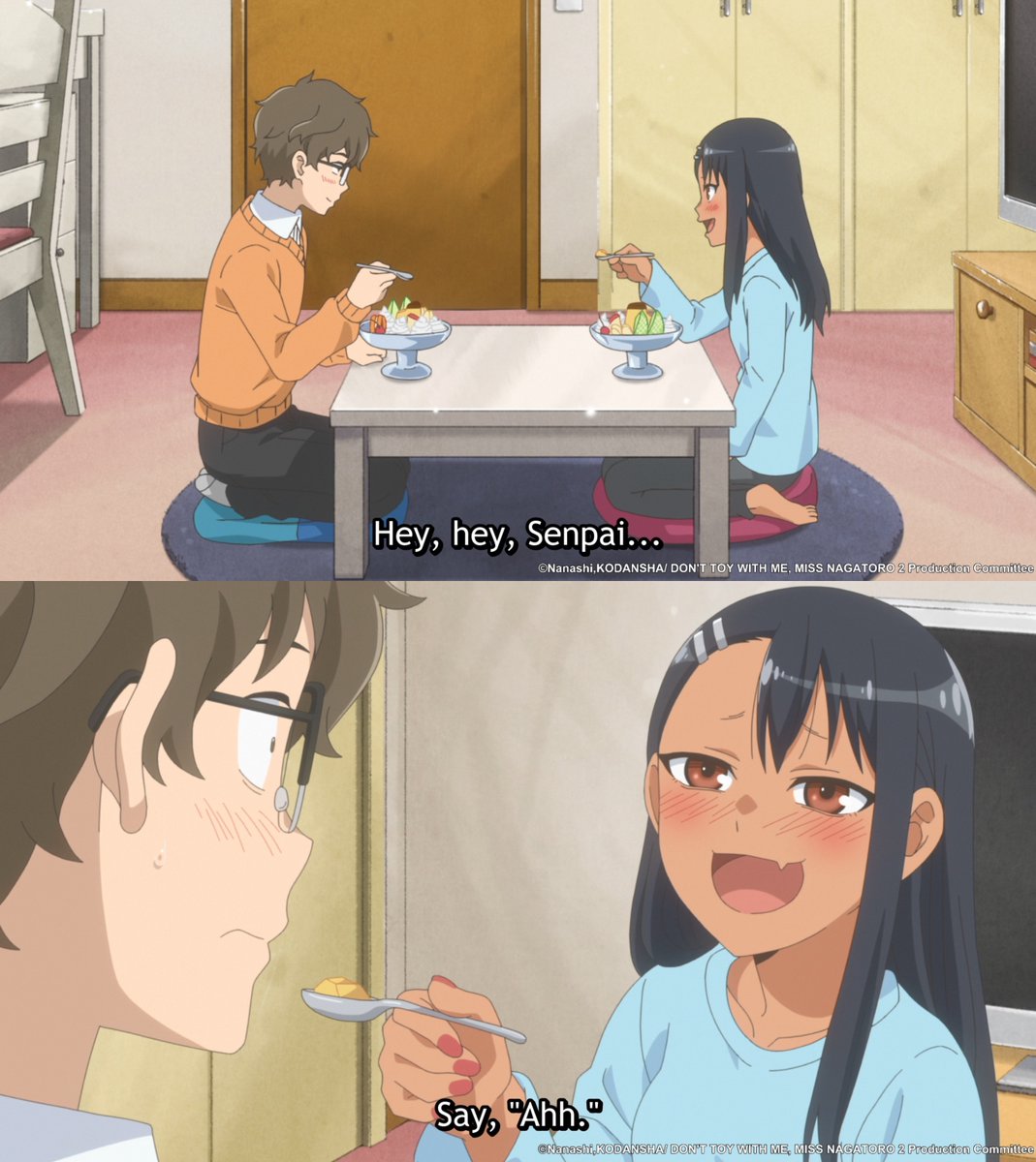 Crunchyroll on Twitter: "Say ahhh~ 🍧 (via DON'T TOY WITH ME, MISS NAGATORO)"