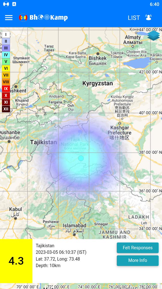 National Center for Seismology on Twitter: "Earthquake of Magnitude:4.3, Occurred on 05-03-2023 ...