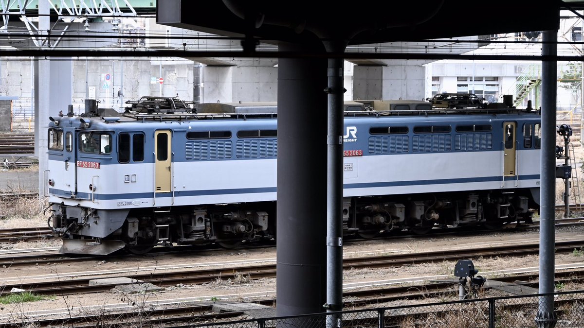 OJゲージ鉄道模型管理局 上野機関区 on Twitter: "2023年3月5日 EF65 2063 更新色 新A26仕業 5086レ運用後、新鶴見機関区入区 、東機待機に留置しました ...