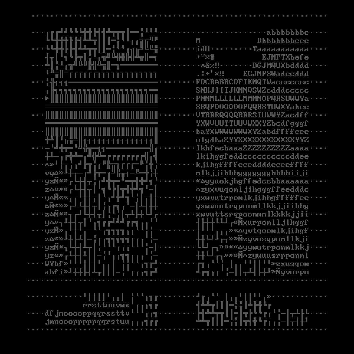 ak dell on Twitter: "RT @abuu092901: There some incredible ASCII works on fxhash Device 1 #58 by ...
