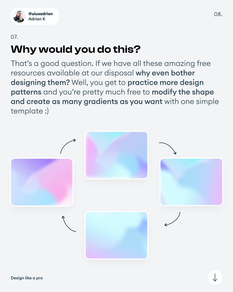 Create beautiful mesh gradients! 🌈 - Thread from UI Adrian @uiuxadrian ...