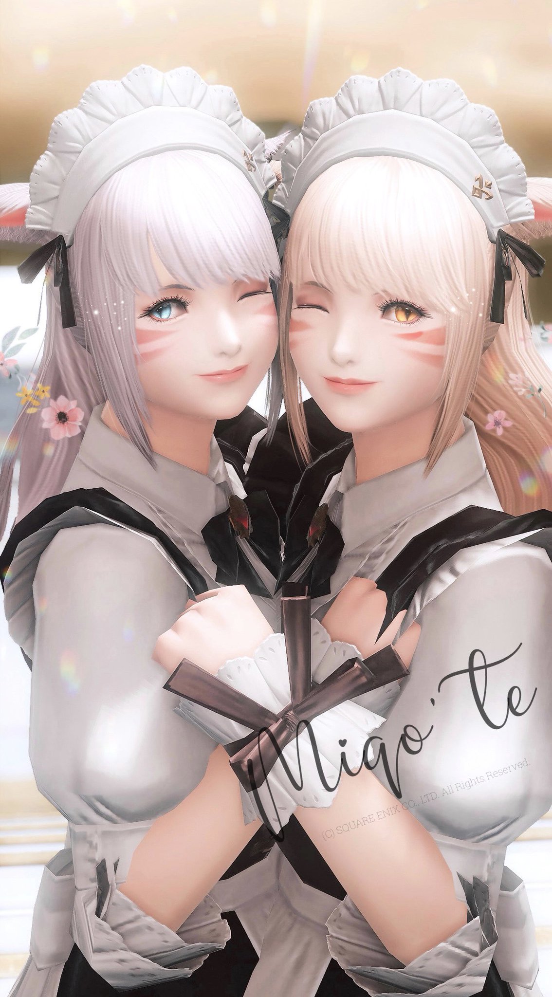 amu on Twitter: "#ミコッテの日 なので双子メイドミコッテちゃん⸌ ̈⃝⸍ #FF14┆ #GPOSERS ┆ #XIV_PICTCLIP https://t.co ...