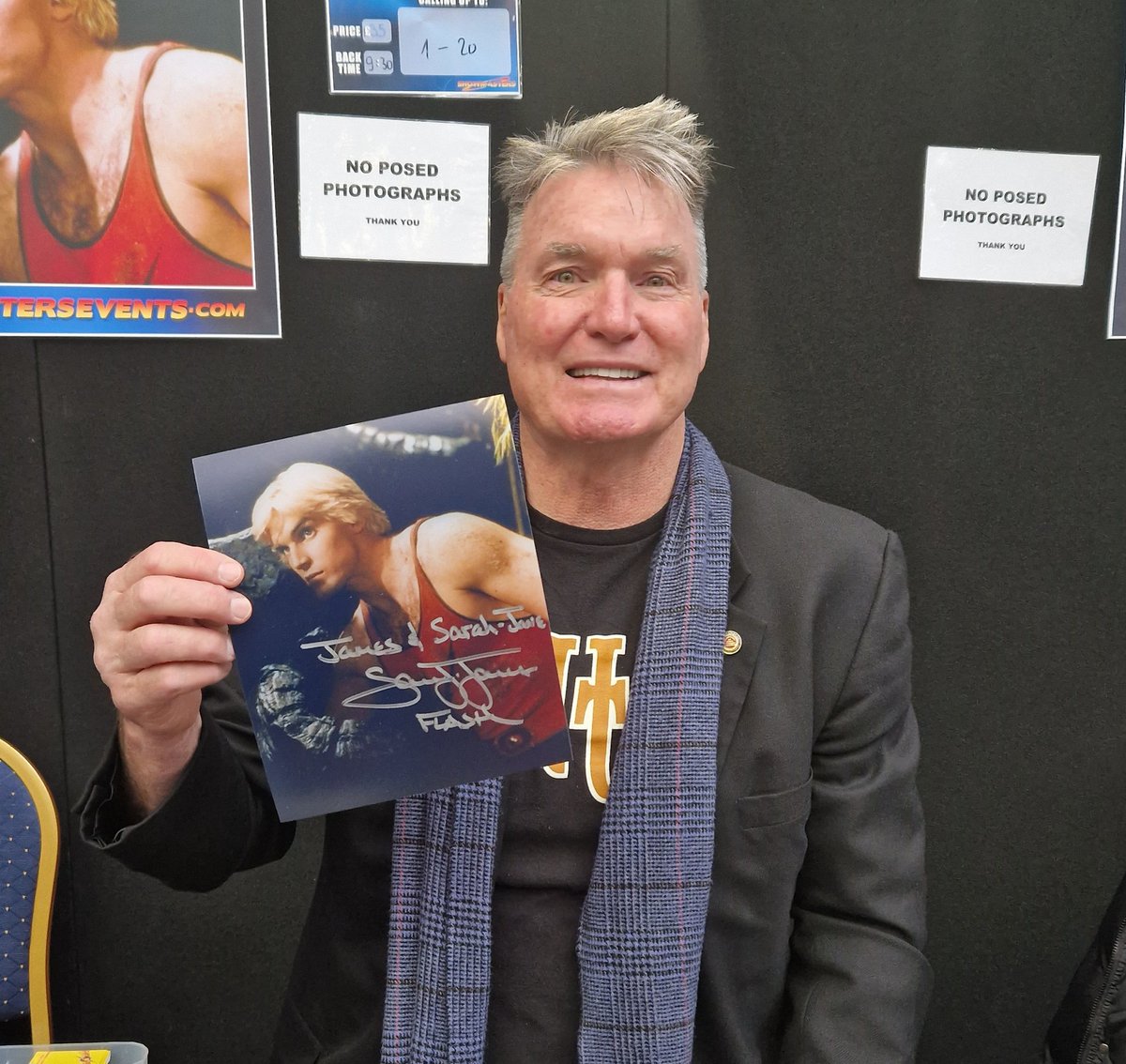 Short_James (The Watcher) on Twitter: "Well, I got to meet and chat with Sam J. Jones - Flash ...
