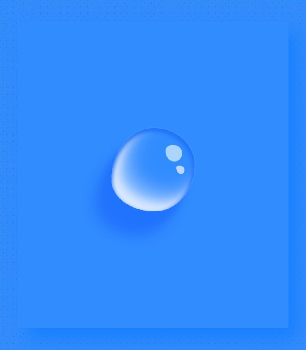 Pratham on Twitter: "Made a 3D drop using CSS! 💧"