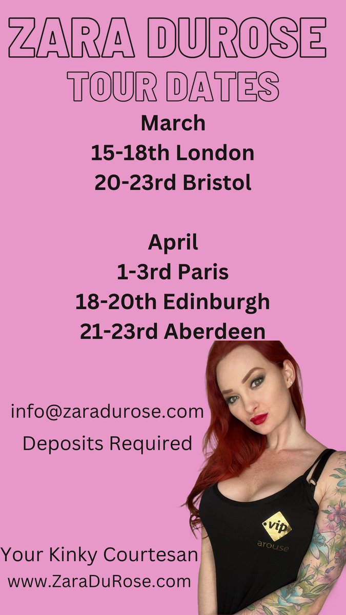 🔞 Belle⭕️hara On Twitter Rt Zaradurose 🚨tour Dates🚨 March 15 18th