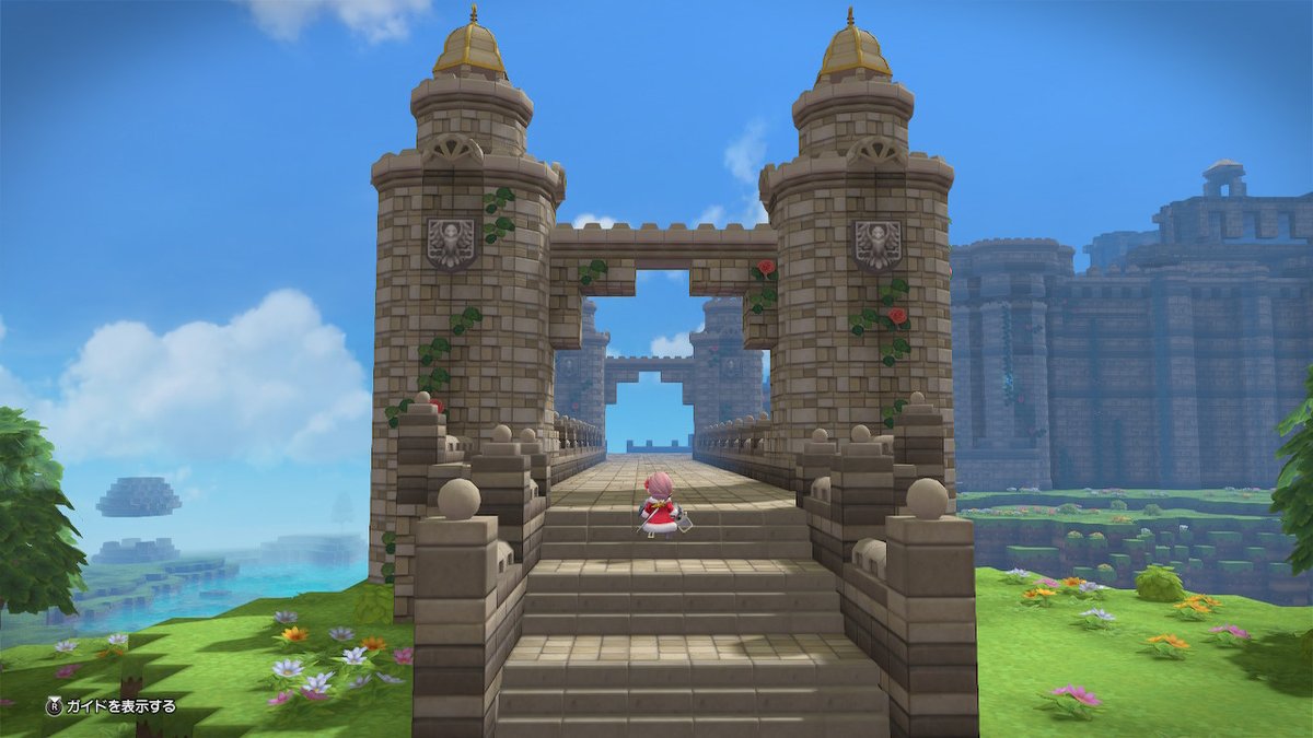 ゆきさくら@あつ森ポケ森DQB2 on Twitter: "ロンダルキアのお城修復した！！ #DQB2"