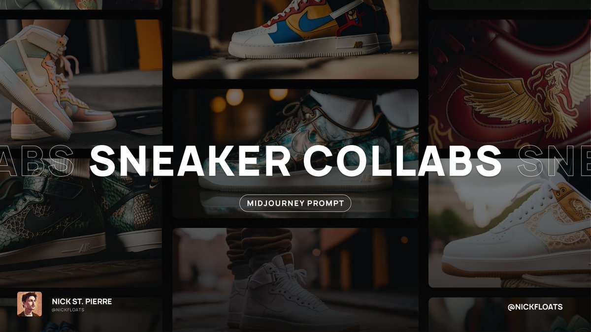 Air Force 1 collabs in Midjourney A sneaker prompt for you to remix ...