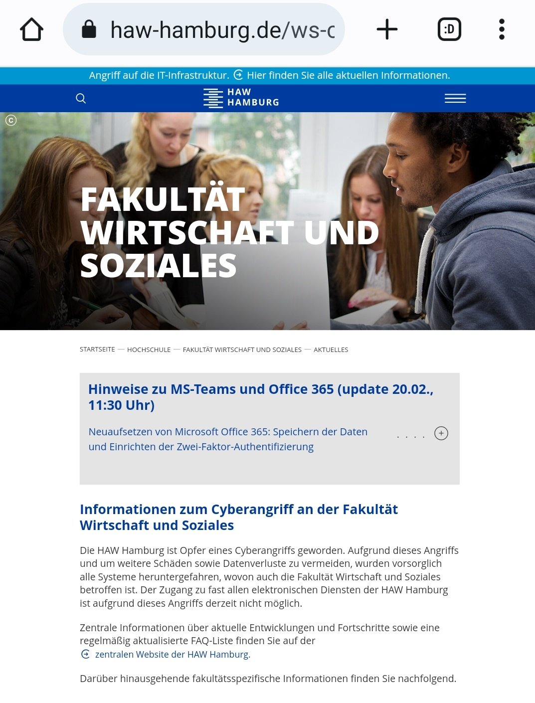 Ransomwaremap on Twitter: "#DEU #cyberattack Hochschule für Angewandte Wissenschaften Hamburg ...