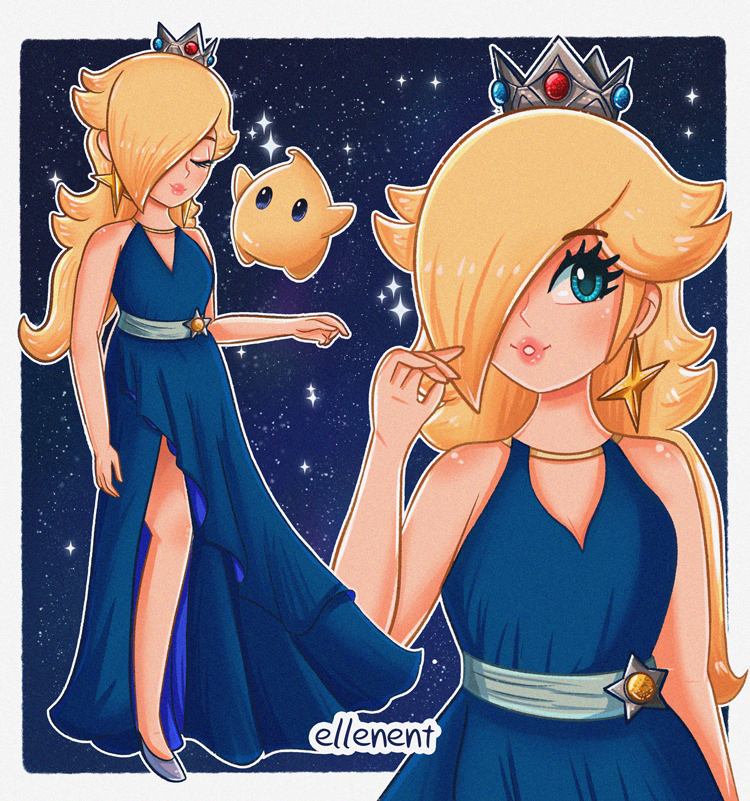 ellen ️ comm open! on Twitter: "Rosalina Night Blue Dress! design by @/AlexKingdom10 c: # ...