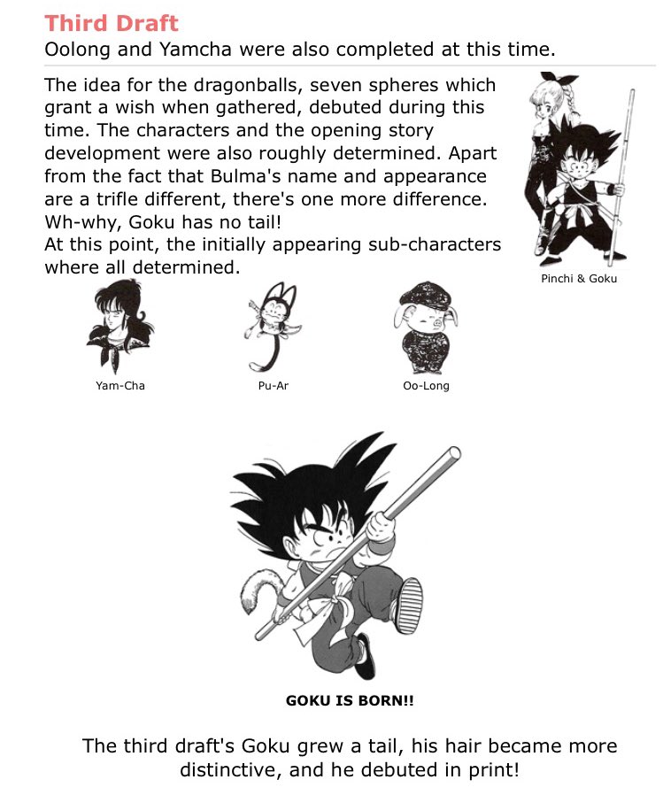 Jordan Lee on Twitter: "The story of dragon balls conception is so interesting because it’s ...