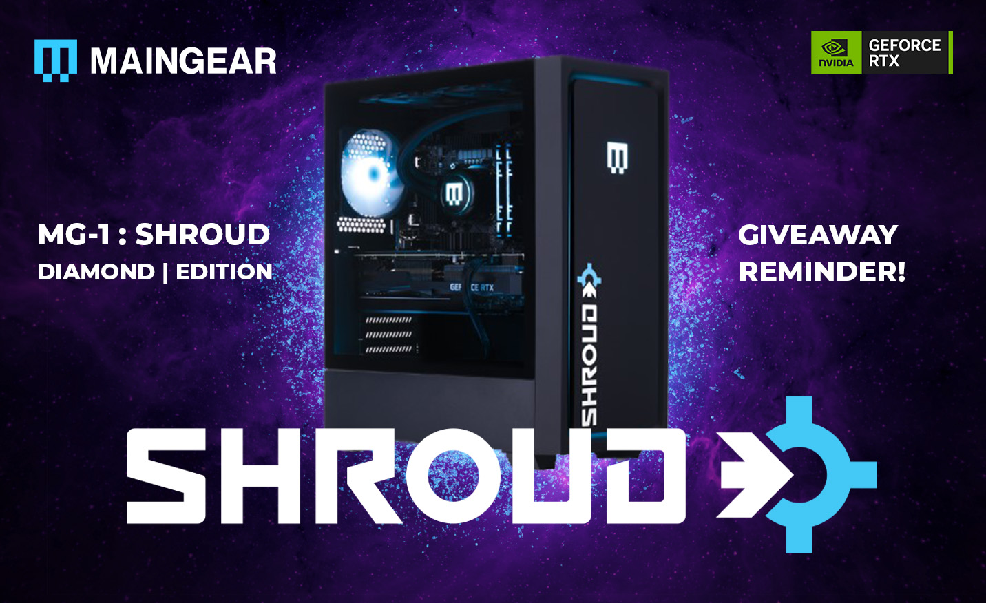 MAINGEAR on Twitter: "📣 DON'T FORGET TO ENTER TO WIN! 📣 Our MG-1 : @shroud edition | Diamond ...