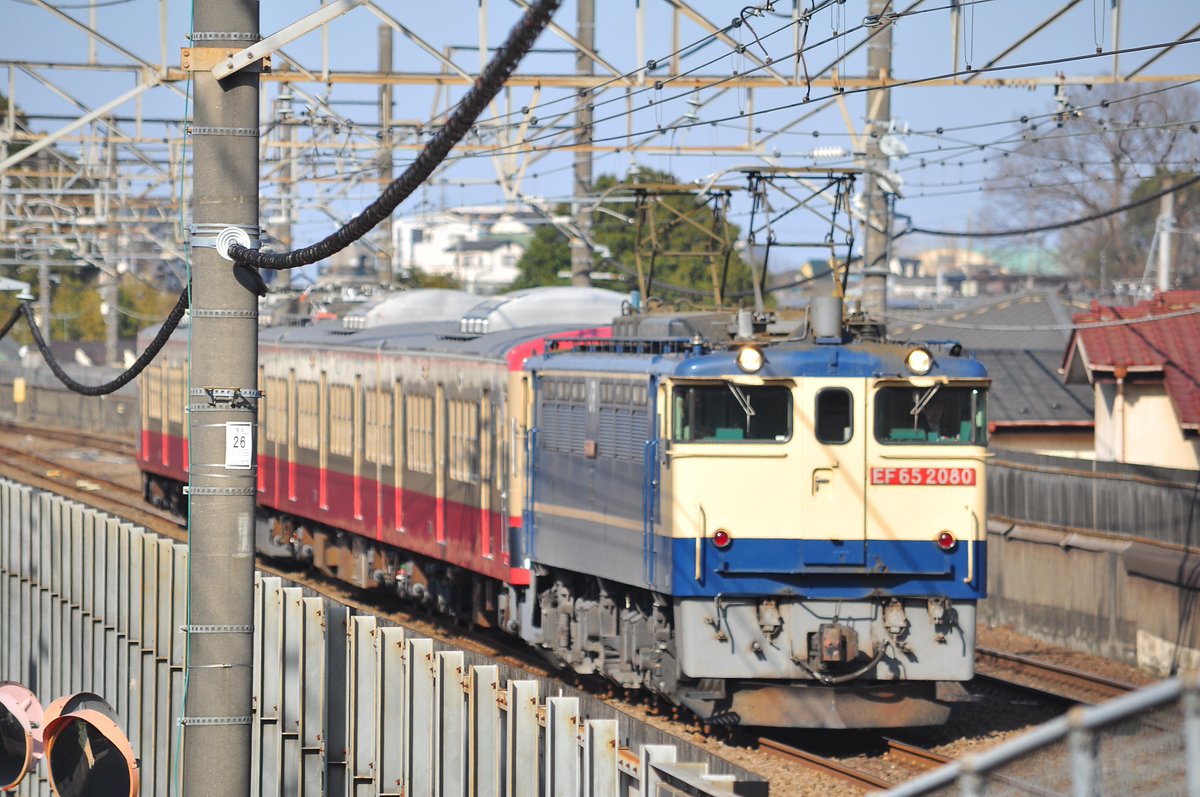多摩の水どうバカ on Twitter: "2023.3/4 EF65-2080牽引 9267レ 西武101系1253F甲種輸送 ピンぼけでこの有様です..."