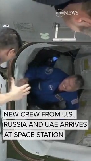 WELCOME ABOARD: Four new crew members arrived to the International ...