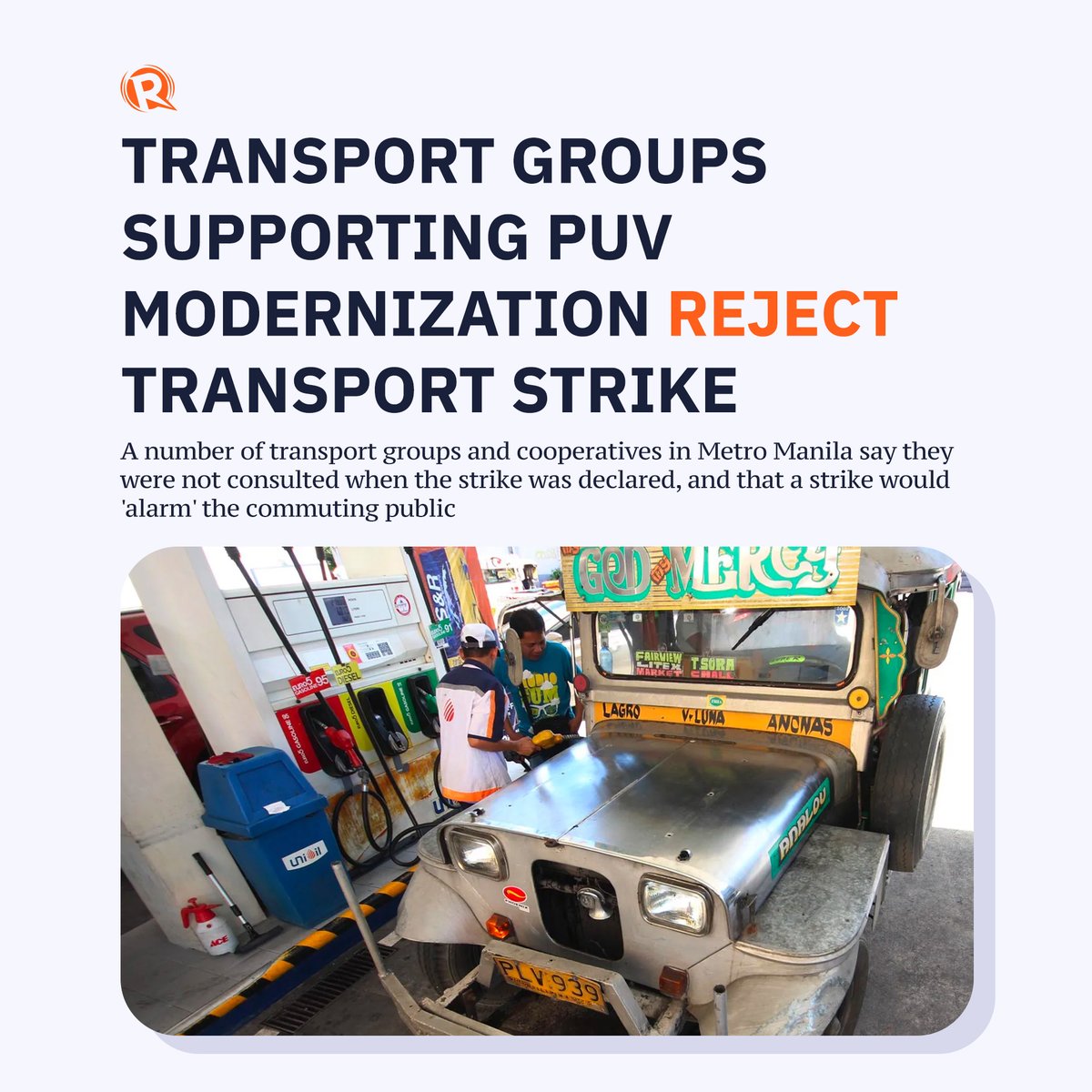 Expressing their support for the public utility vehicle (PUV ...