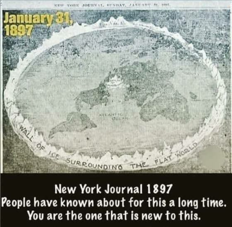 Kim 11.11 on Twitter: "RT @NotOpCue: January 31, 1897 New York Journal Wall Of Ice Surrounding ...