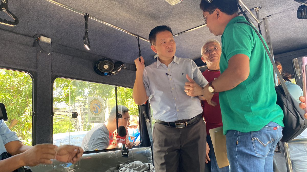 lanceyu_ LTFRB Chairman Teofilo Guadiz III leads an inspection of a ...