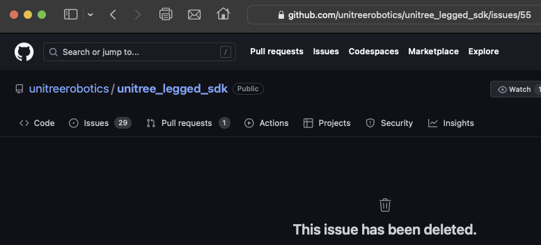 STD on Twitter: "RT @d0tslash: I just realized @UnitreeRobotics deleted a Github issue from this ...