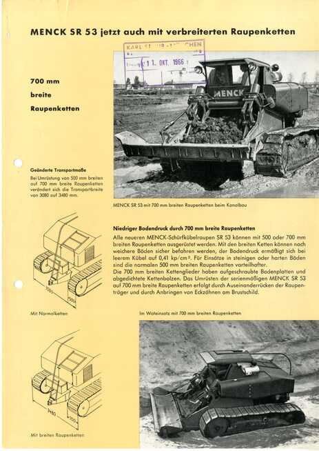 建設機械化ライブラリー on Twitter: "MENCK SR 53 jetzt auch mit verbreiterten Raupenketten｜建設機械化ライブラリー @CM ...