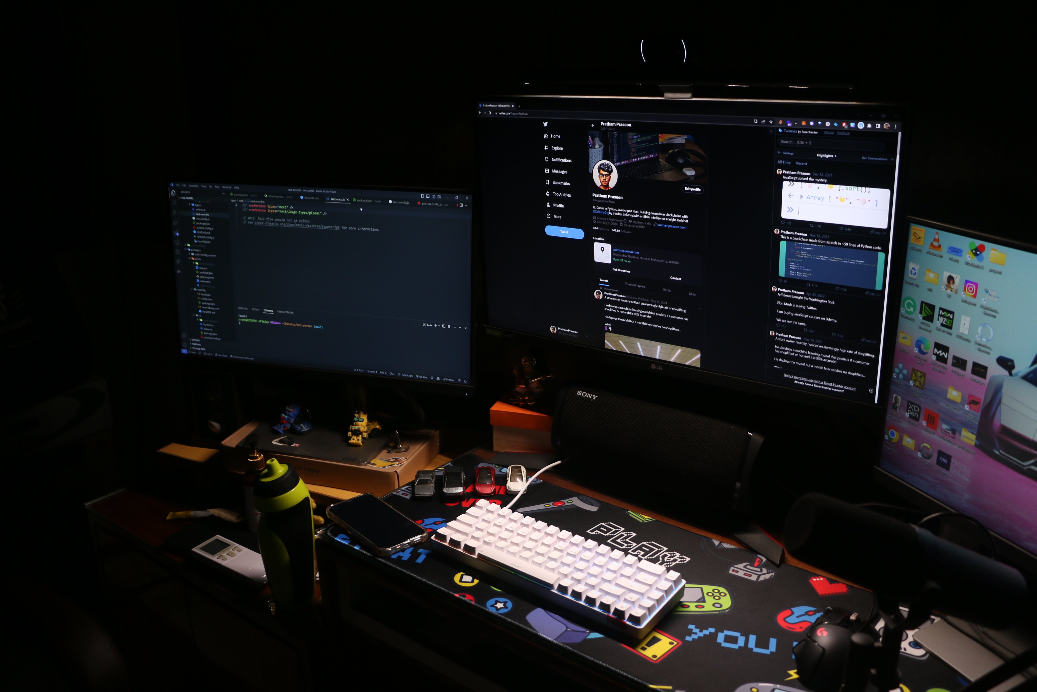 Pratham Prasoon on Twitter: "Current setup. https://t.co/7nlfn30L4R" / Twitter
