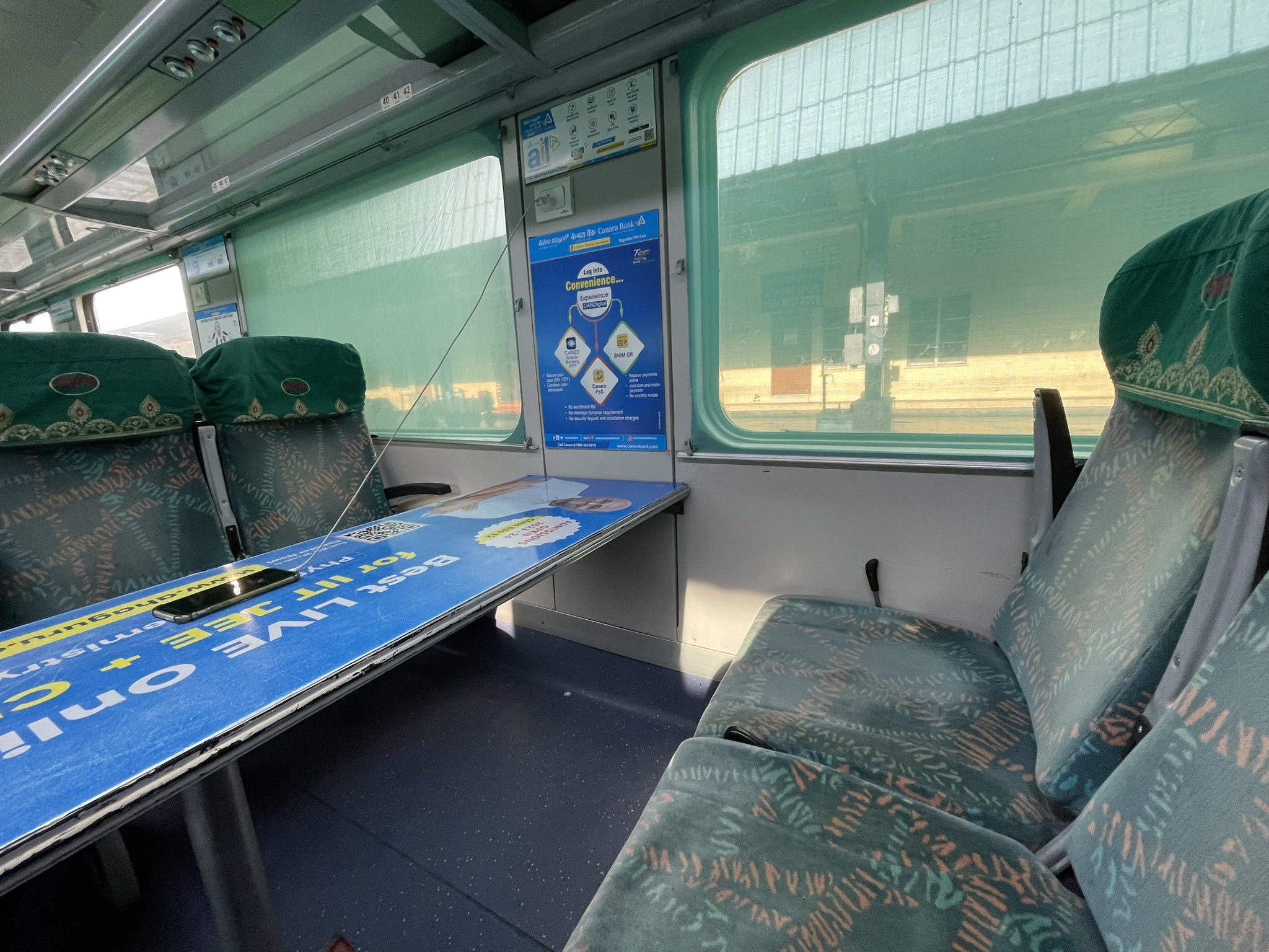 Chennai Express Train Interior