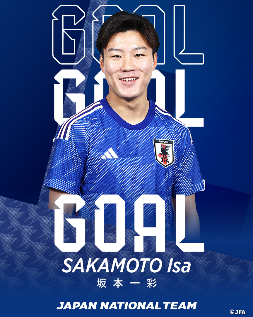 サッカー日本代表 🇯🇵 on Twitter: "🔹GOAL🔹️ 後半40分 11 #坂本一彩 🏆AFC U20 #アジアカップ 2023 GS第2節 🇯🇵U-20日本代表 3-0 U-20 ...
