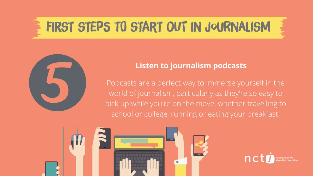 NCTJ on Twitter: "Tip five: listen to journalism podcasts, as podcasts ...