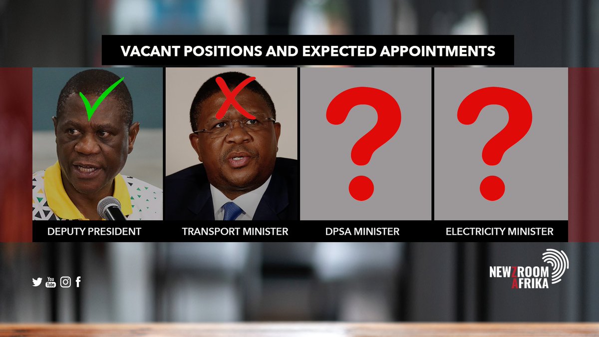Newzroom Afrika on Twitter: "The clock is ticking for President Cyril Ramaphosa to announce the ...