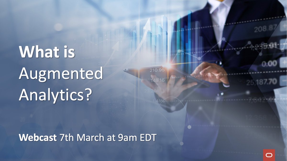 Oracle Analytics On Twitter Webcast 7th March At 9 Am Edt Discover