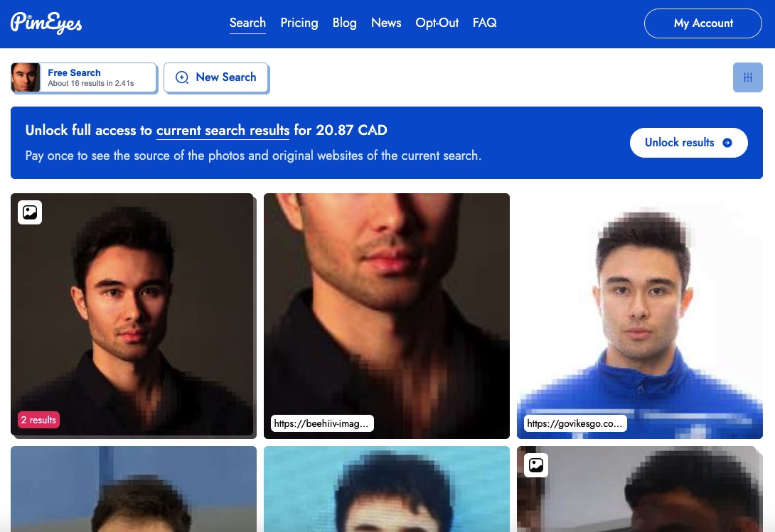The Rundown AI on Twitter: "The site is called Pimeyes. They use AI for facial recognition ...