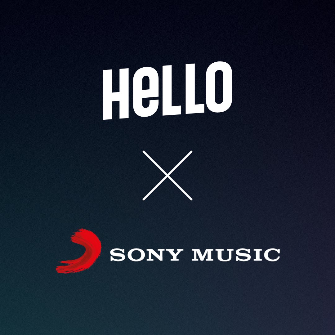 HELLO Labs on Twitter: "OFFICIAL: We are proud to announce a deal with @sonymusic to license ...