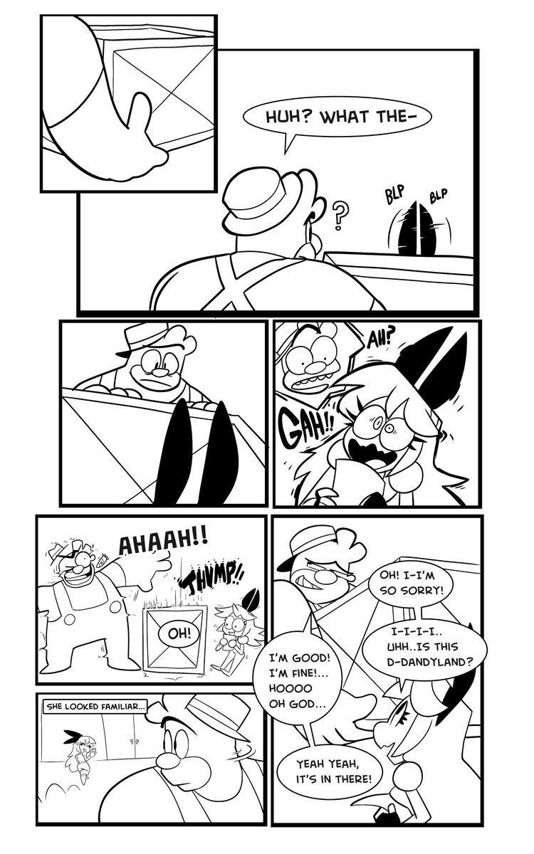 「4 pages so far of the next Dandyland comic. This time about 」Mad Dandy ...