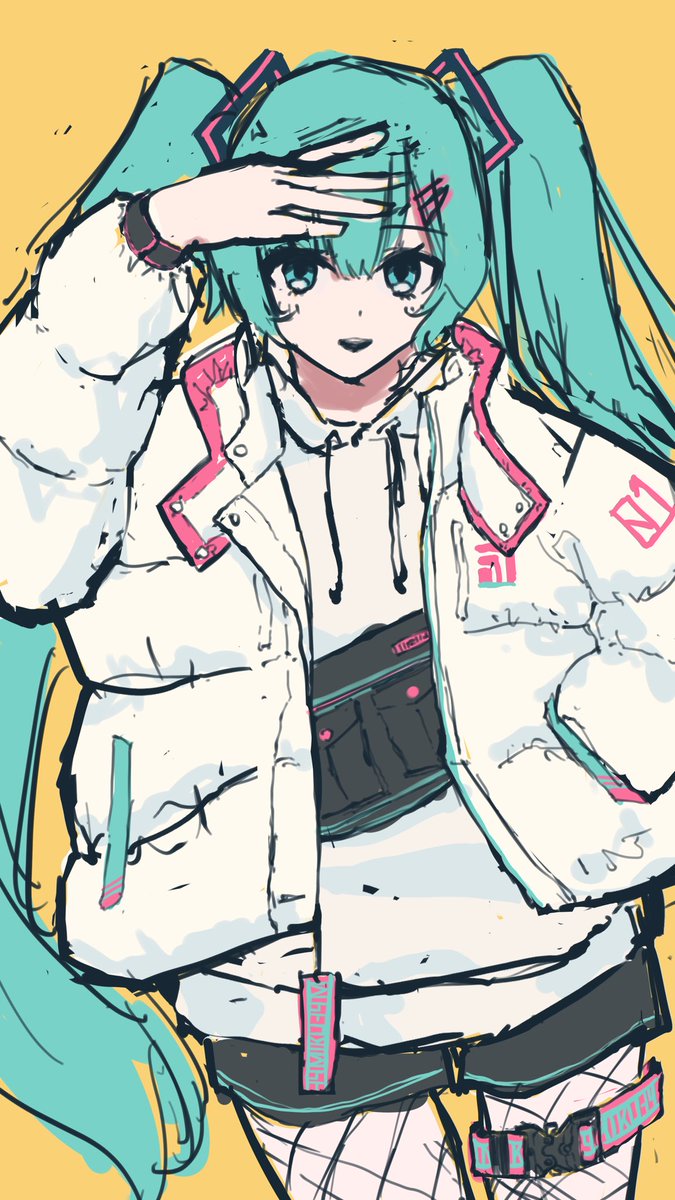 初音ミク 「ミクの日wip 」|sh!naqのイラスト