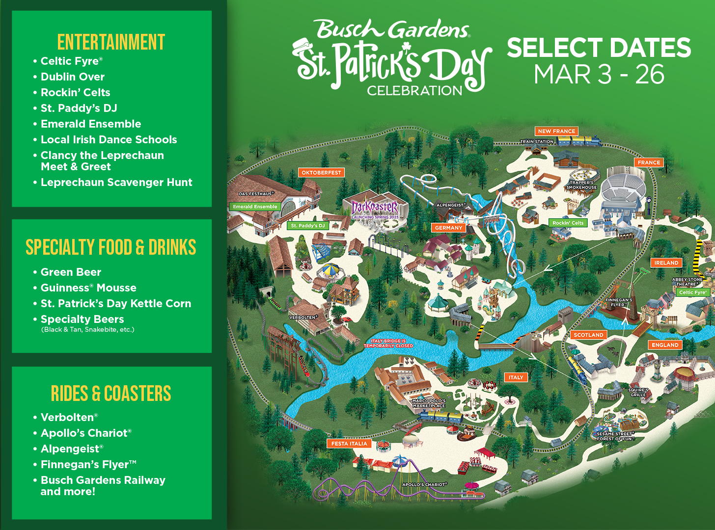 Busch Gardens Williamsburg Map