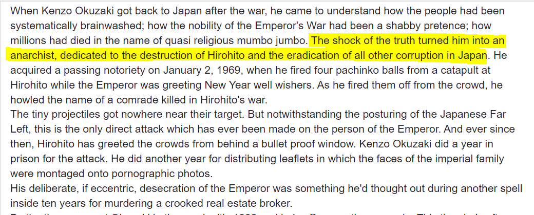 A Brave & Determined Man, Kenzo Okuzaki The Emperor's Naked Army ...