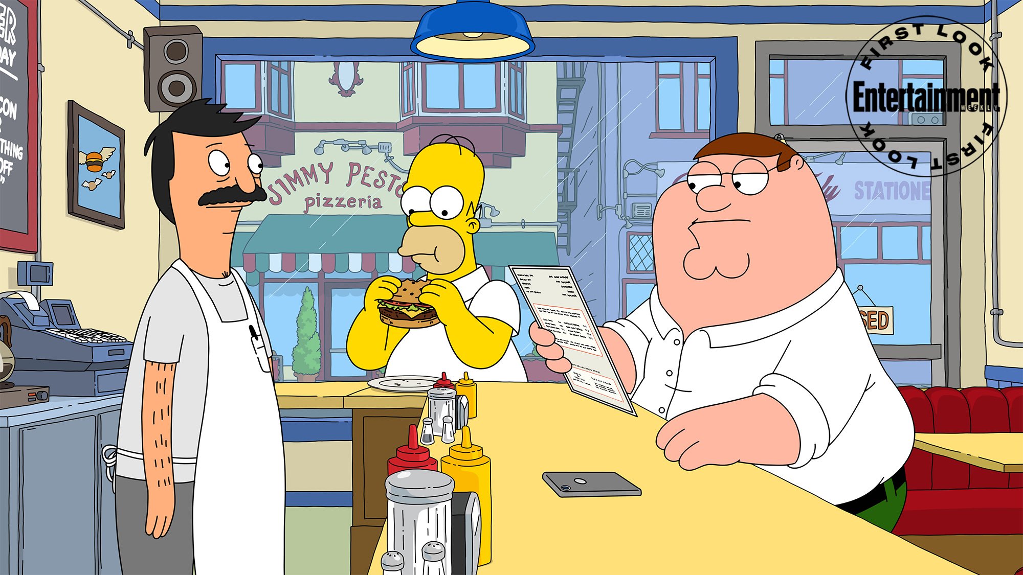 Simpsons Family Guy Crossover Gif