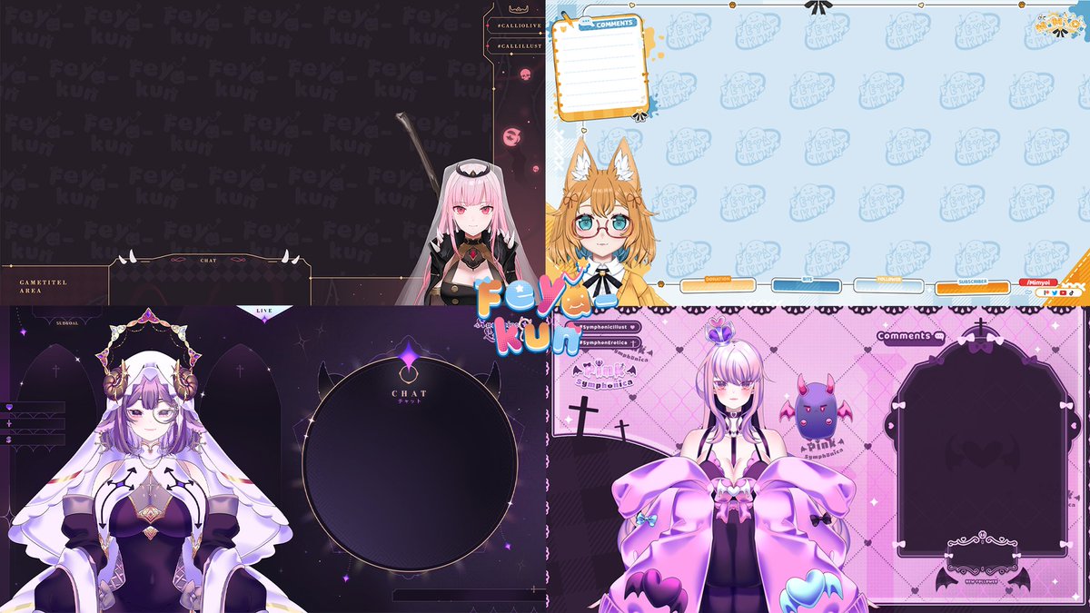 Proxy VT| ⚡️ on Twitter: "RT @feya_kun: ️FREE VTUBER OVERLAY RAFFLE ️ my website just launched ...