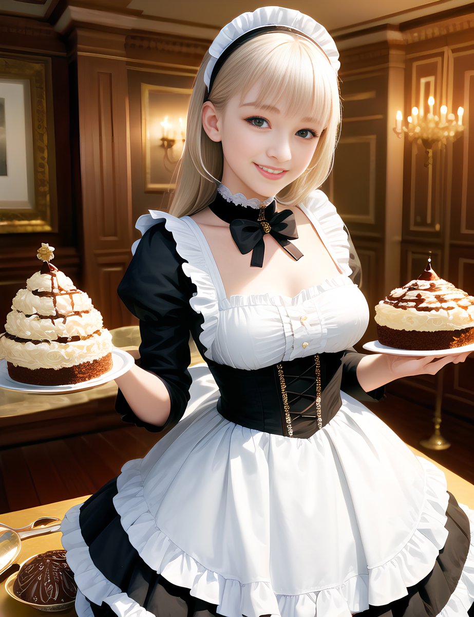 Fratchenn / AISHE II on Twitter: "maid, blonde hair, wonderful day, #AI #stablediffusion #AIart ...