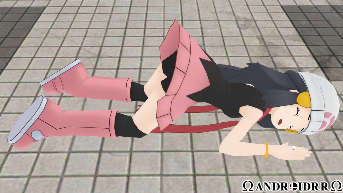 Psychotic Android (Comissions OPEN) on Twitter: "[MMD] Dawn/Hikari KO'd. This time face down. #リ ...