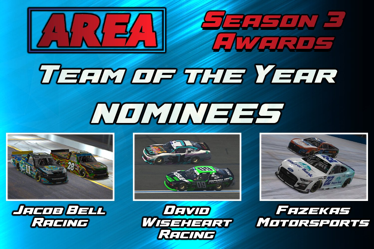 AREA iRacing on Twitter: "Here are your Team of the Year final nominees... https://t.co ...