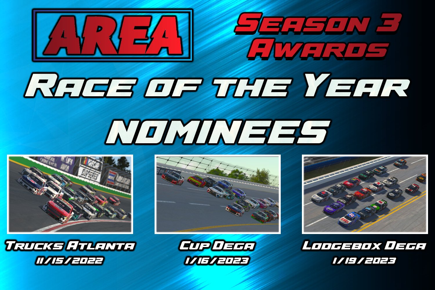 AREA iRacing on Twitter: "Here are your Race of the Year final nominees... https://t.co ...