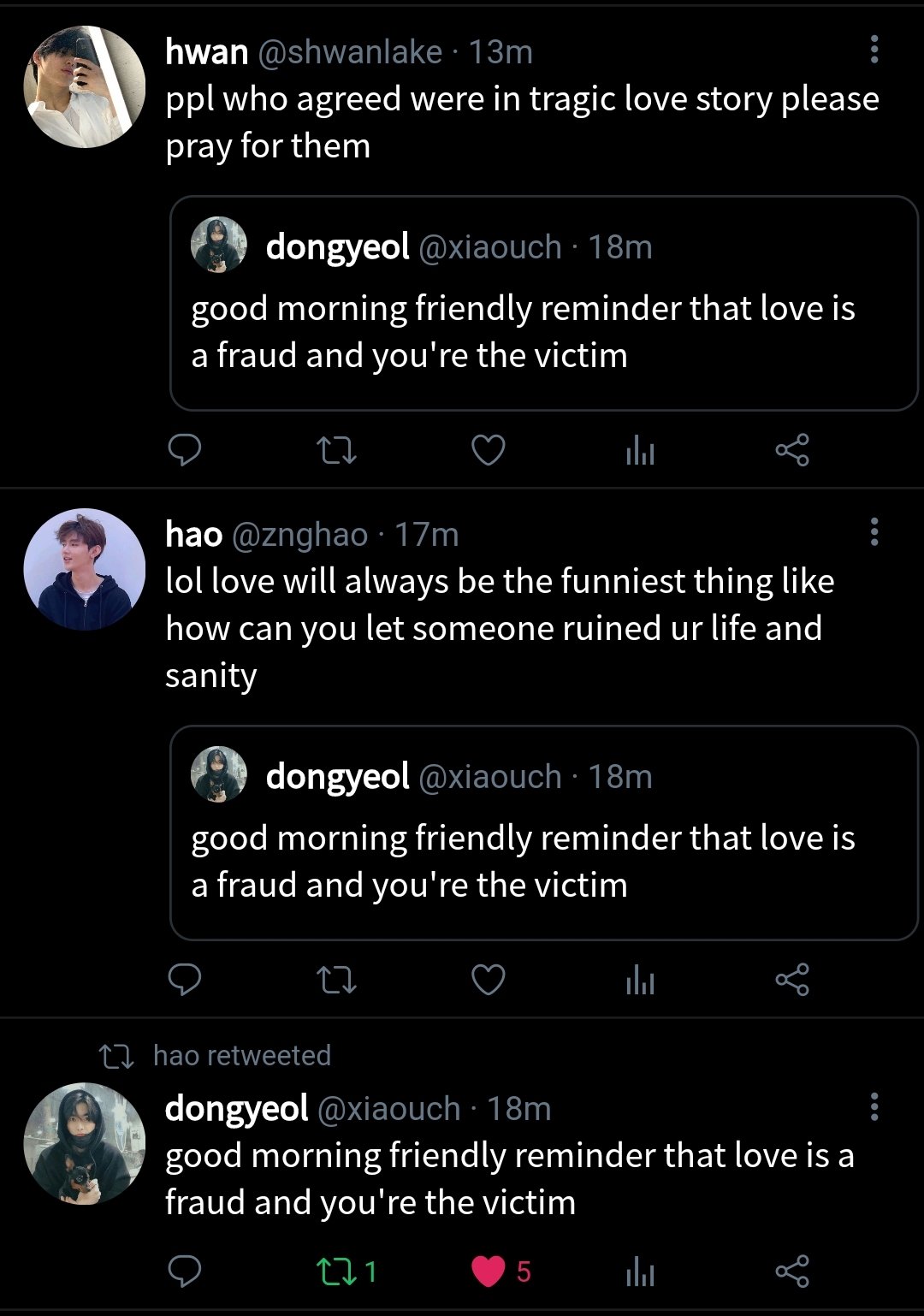 keya on Twitter: "5. intermezzo isi timeline user znghao dipagi hari https://t.co/ENzzQNLRgd ...