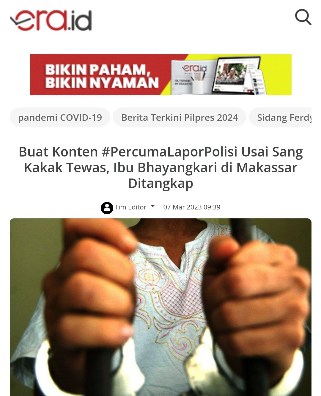 Mazzini On Twitter Membuat Konten Tiktok Bertema Percuma Lapor Polisi