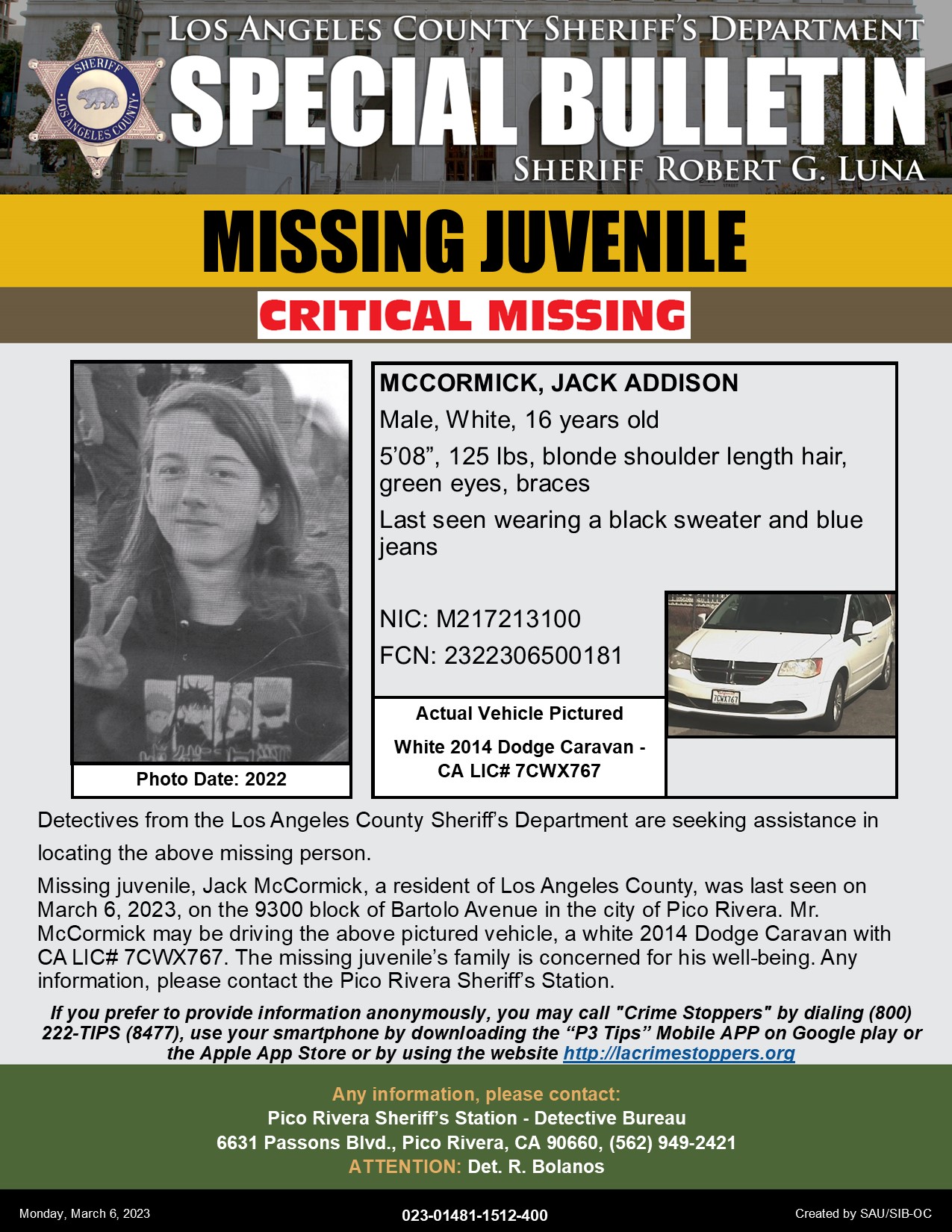 La County Sheriffs On Twitter Lasd Is Asking For The Publics Help