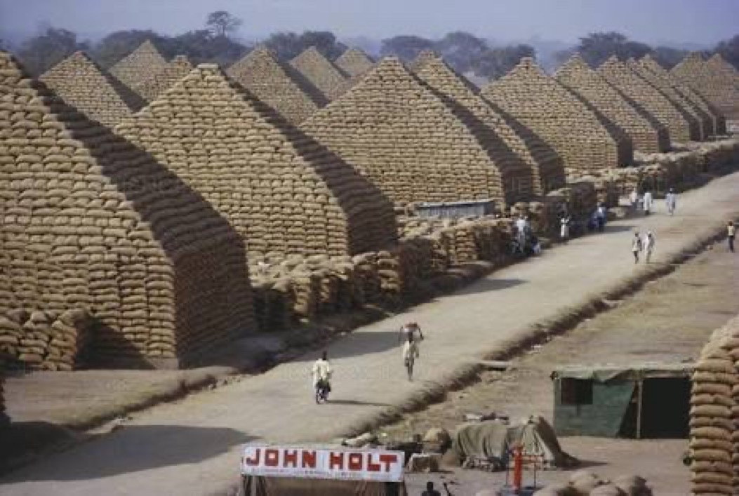 This is the story of the Kano Groundnut Pyramids (picture dated 1955) A ...
