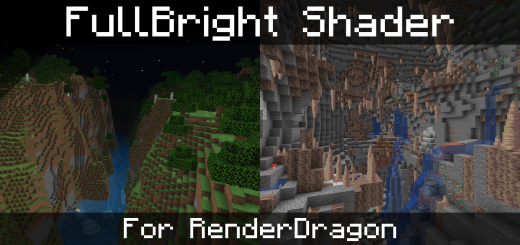 MCPEDL on Twitter: "FullBright - Night Vision Shader for RenderDragon - Resource Pack - https ...